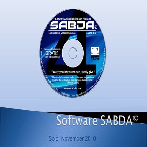 SABDA Software | PPT