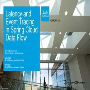Latency and Event Tracing with Spring Cloud Data Flow | PPT