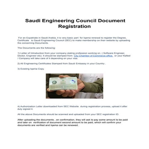 Saudi Engineering Council | PDF