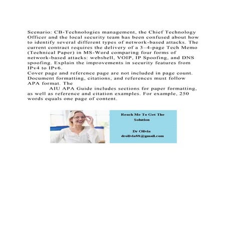 Scenario CB-Technologies management, the Chief Technology Officer.docx