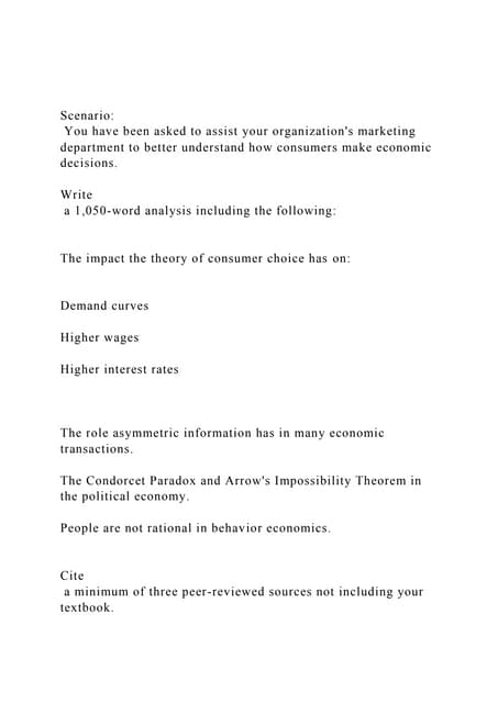 Scenario You have been asked to assist your organizations ma.docx Scenario You have been asked to assist your organizations ma.docx