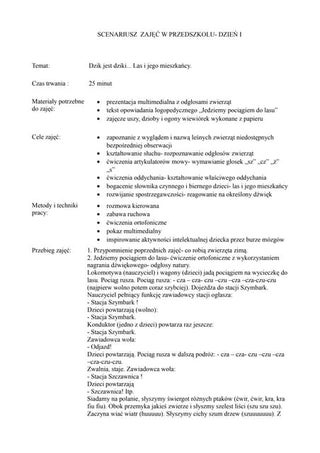 Scenariusz zajęć logopedycznych dla osoby jąkającej się | PDF