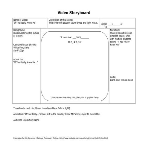 Storyboard template | PDF