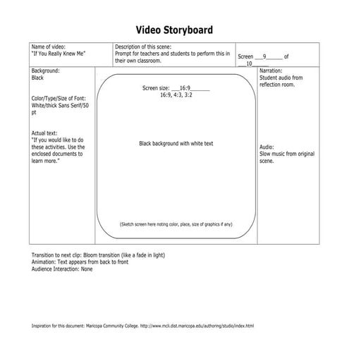 Storyboard template | PDF