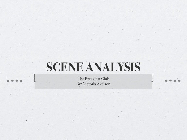 Scene Analysis scene-analysis