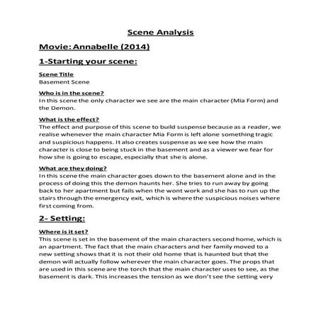 Scene analysis | DOCX