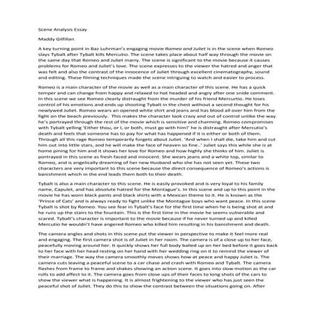 Scene analysis essay | DOCX
