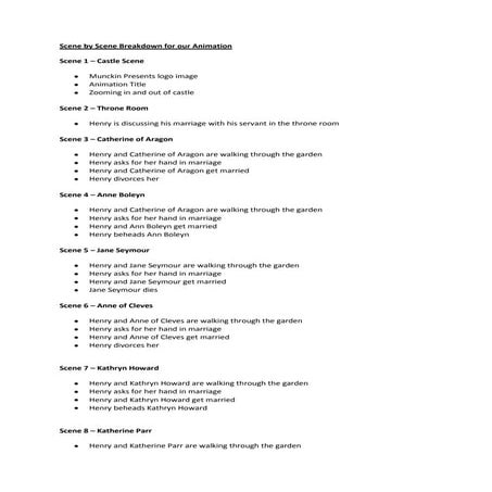 Scene by Scene Breakdown for our Animation | DOCX | Marriage and Civil ...
