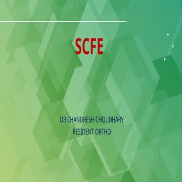 SCFE / slipped capital femoral epiphysis | PPTX