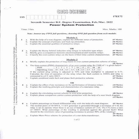 power system protection vtu SCH_17EE72.pdf