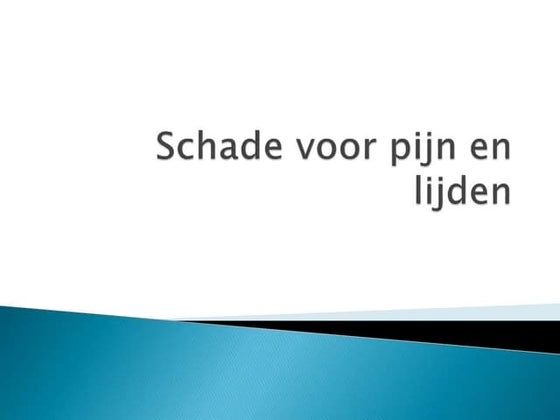 Immateriële schade | PPTX