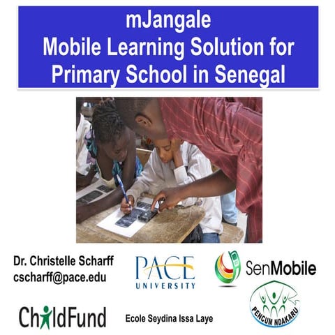MJangale Pitch at the mEducation Alliance, October 2013 | PPT