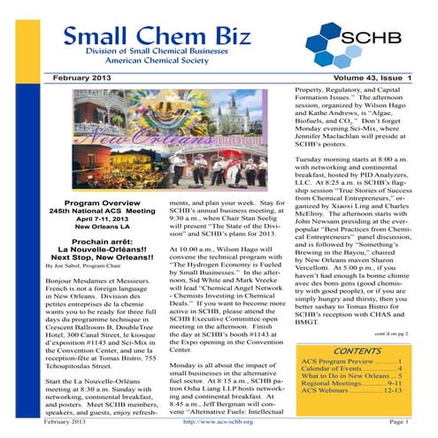 Schb newsletter 0213 | PDF