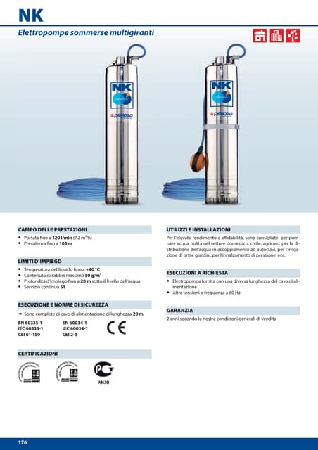 Lowara BGM - Fornid - Elettropompe centrifughe autoadescanti | PDF | Home & Garden