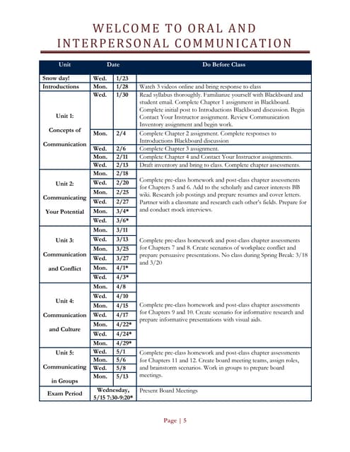 8w schedule at a glance | PDF