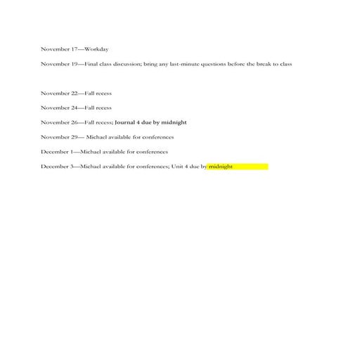 Schedule 4 decker | PDF