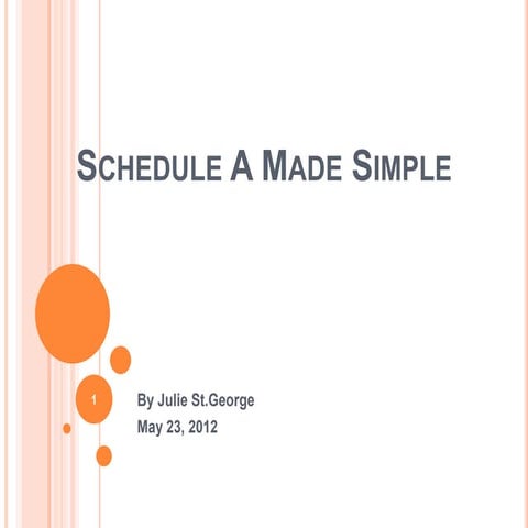 Schedule A Made Simple | PPTX