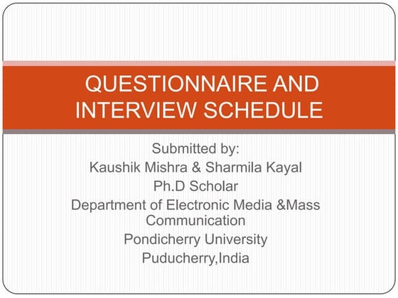 Survey method. | PPTX