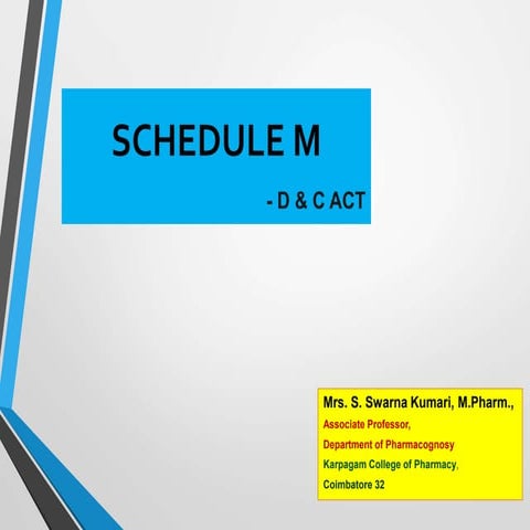 Schedule m | PDF