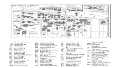 U Of O Map