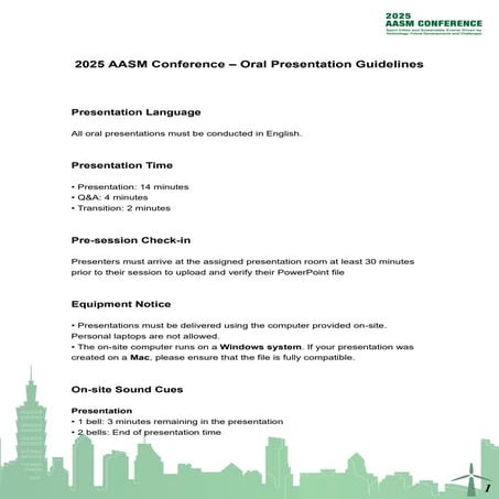 2025 AASM Schedule of Oral Presentation(0818) | PDF