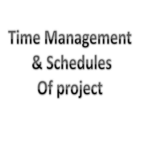 Schedule presentation | PPT