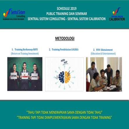 Schedule public training 2019 | PDF