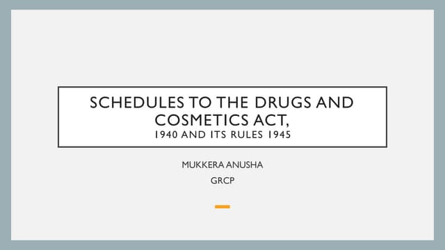 Schedules of drugs | PDF