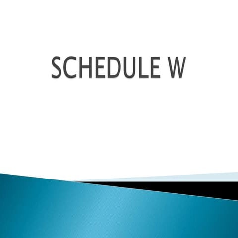 SCHEDULE W.pptx