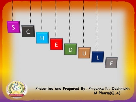 Pharma Jurisprudence Schedules & Acts | PDF | Pharmaceutical Industry ...