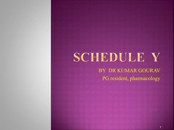 Schedule Y | PPT