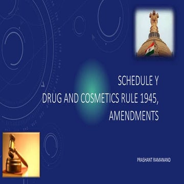 Schedule Y amendments | PPTX