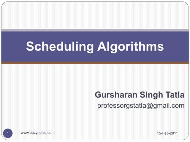 Scheduling Algorithmsppt 6644