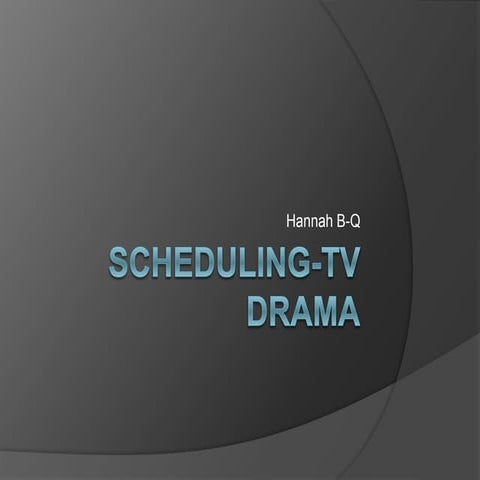 Tv scheduling | DOCX