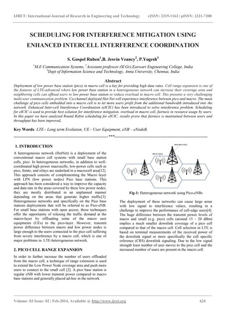 Scheduling For Interference Mitigation Using Enhanced Intercell Interference Coordination Pdf