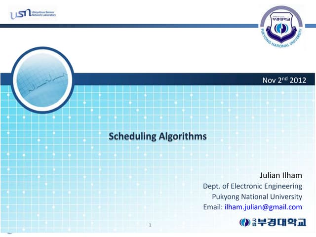 CPU Scheduling Algorithms | PPT