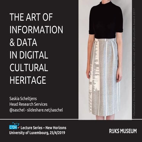 The Art of Information and Data in Digital Cultural Heritage | PDF