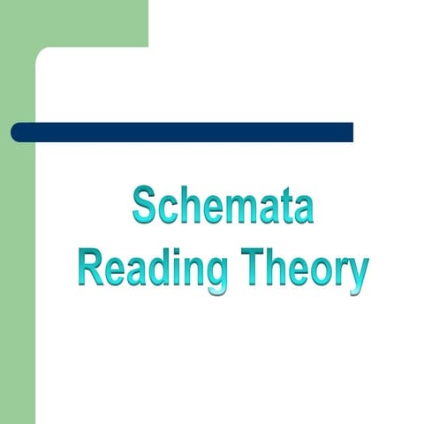 Schema Reading Theory | PPTX