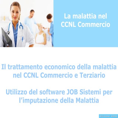 CCNL Commercio - La malattia | PPT