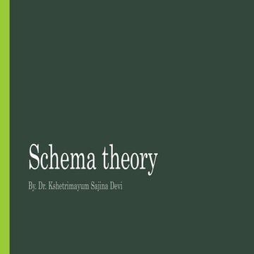 Schema theory | PPTX