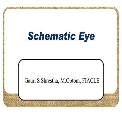Schematic eye | PPT