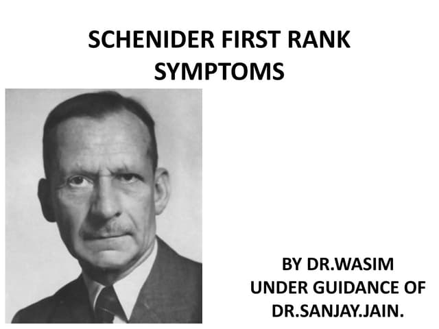 First rank symptoms etiology causes complications treatment .pptx