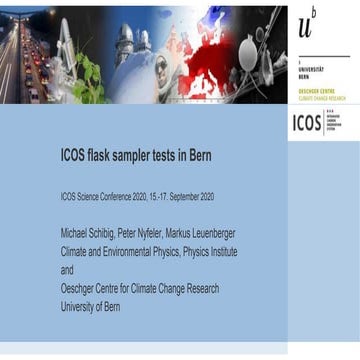 Schibig, Michael F.: ICOS flask sampler performance tests | PPT