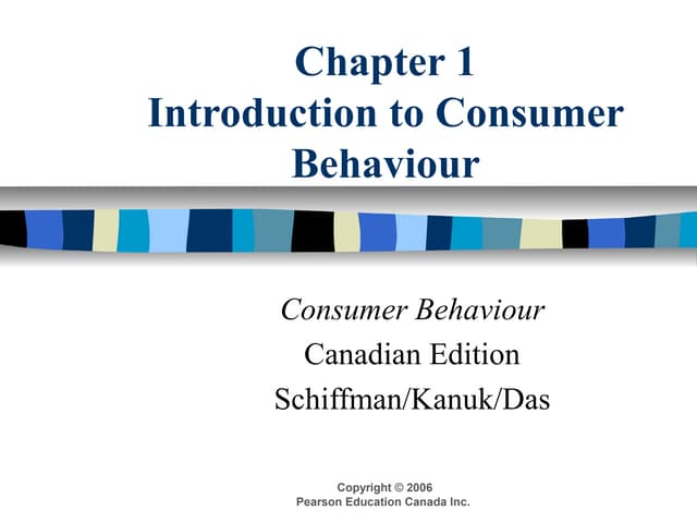 Chapter 1 Introduction to Consumer Behaviour | PPTX