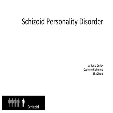 Schizoid personality disorder | PPT