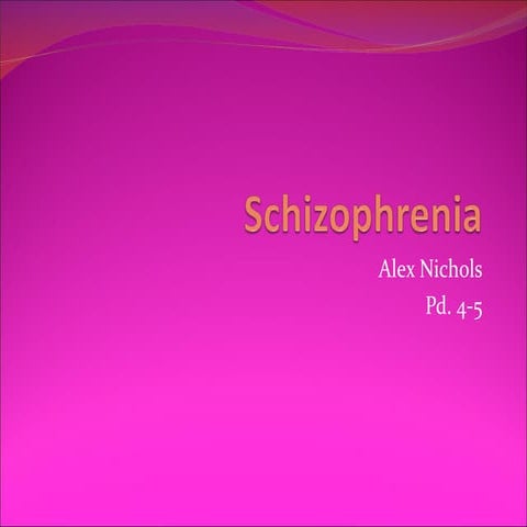 AQA Psychology A Level Revision Cards - Schizophrenia Topic | PPTX