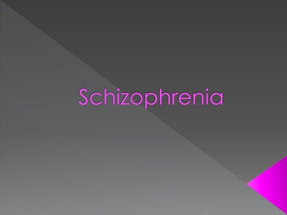 Schizophrenia | PPT