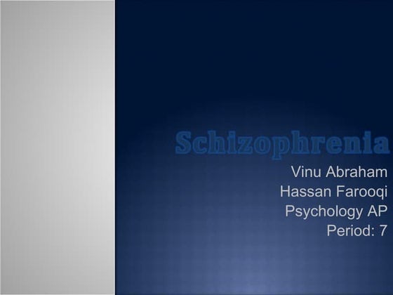 Schizophrenia | PPT