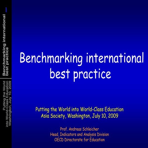 Benchmarking International Best Practice | PPTX