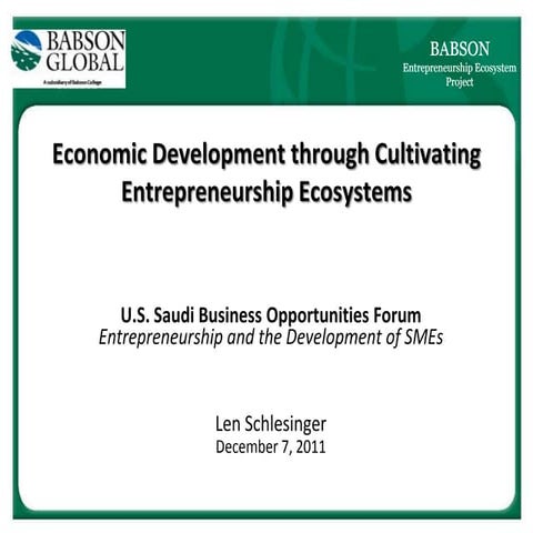 Dell Gines - Strengthening the Entrepreneur | PPTX